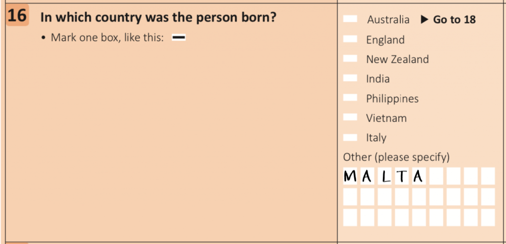 Important Census Questions - Maltese Community Council of NSW